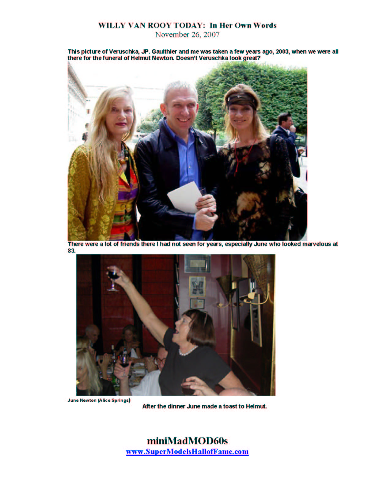 Willy van Rooy - Updates Sixties Super Models